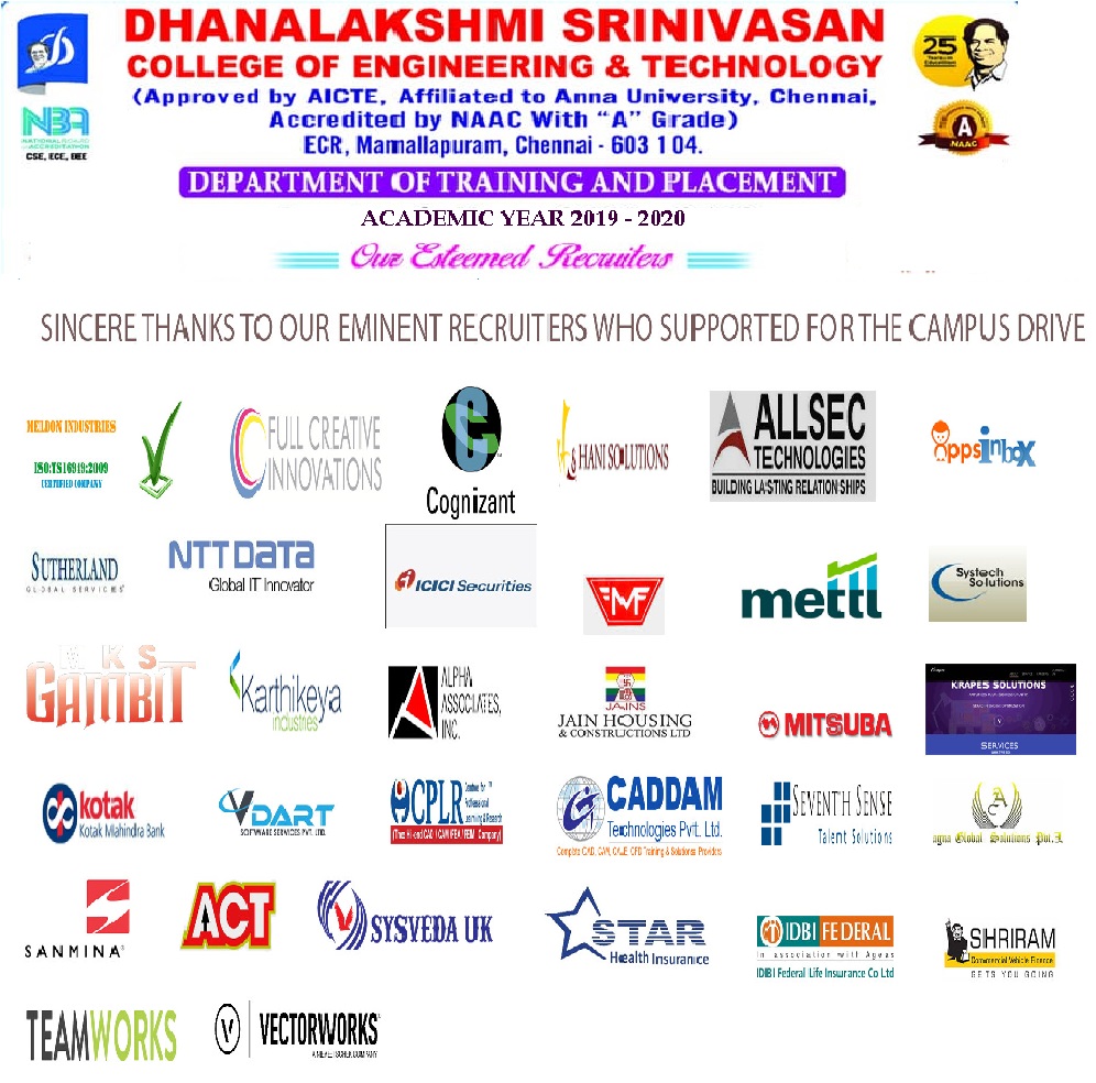 Dhanalakshmi Srinivasan COLLEGE OF ENGINEERING AND TECHNOLOGY